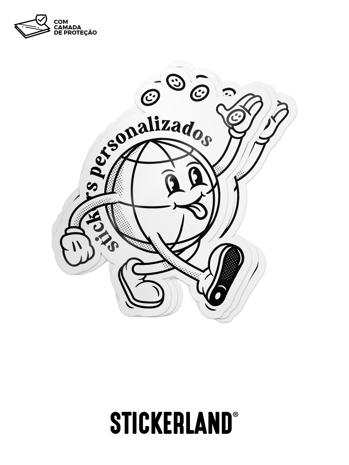 Sticker adesivos personalizados laminado fosco – Stickerland Adesivos